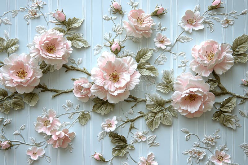 Vintage Roses Pattern in Colorful Cotton Fabric for Background or ...