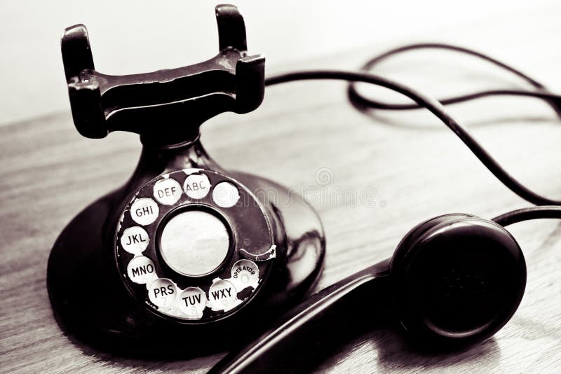 Vintage Rotary Dial Phone stock photo. Image of nostalgic - 5535954