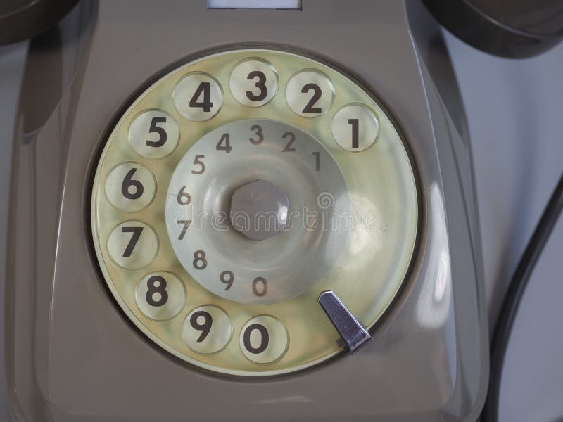 Vintage Rotary Dial Telephone Stock Image - Image of telephone ...