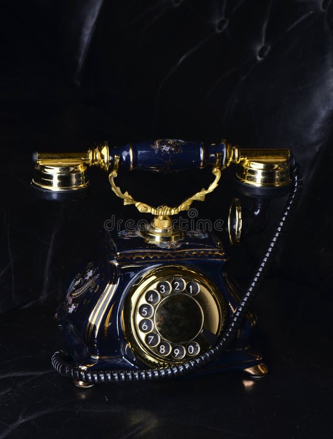 Vintage rotary phone stock image. Image of antiquated - 130047843