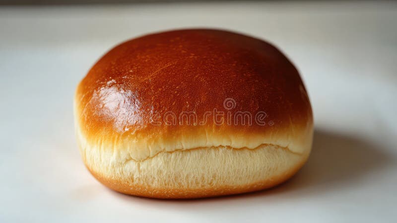 Vintage Round Bread on Plain White Surface Stock Photo - Image of fresh ...