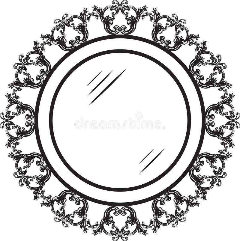 Vintage Round Ornamented Frame Stock Vector - Illustration of paper ...
