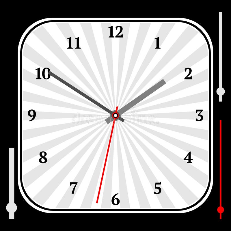 Square Clock Face Rounded Stock Illustrations – 21 Square Clock Face ...