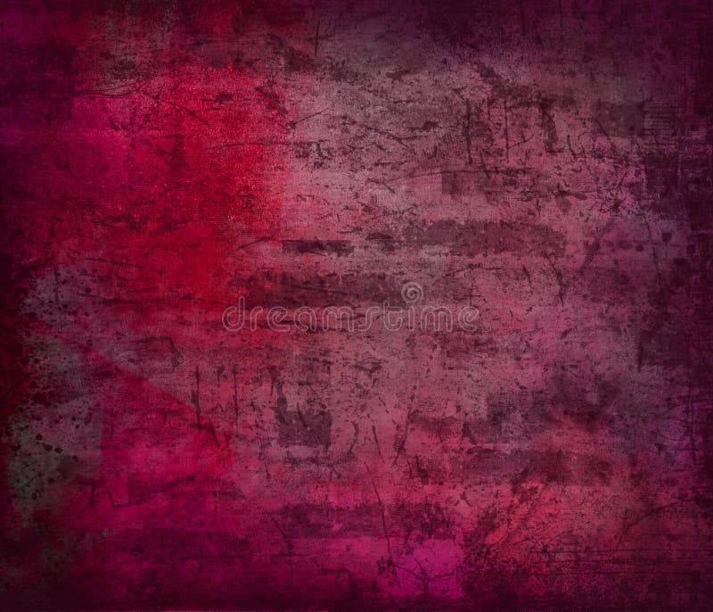 Vintage Ruby Red Messy Background, Distressed Splashed Design Stock ...