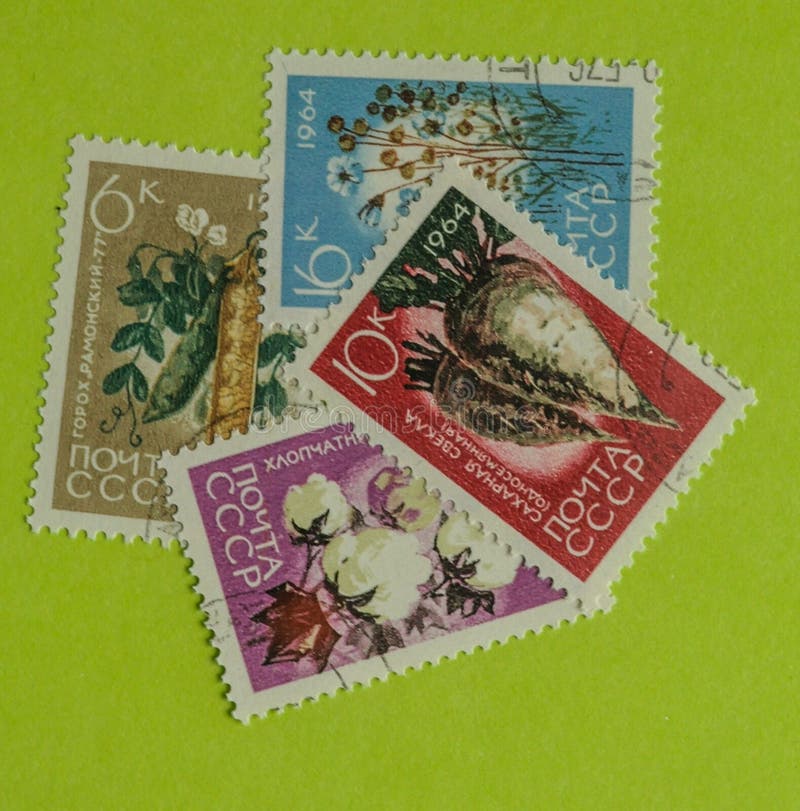 Vintage Russia Postage Stamp Editorial Photography - Image of postal ...