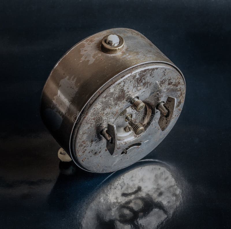 Vintage rusted clock stock image. Image of minute, reminder - 62552003