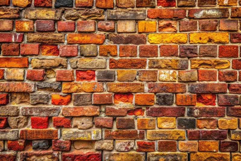 Vintage Rustic Brick Wall Aged Textured Masonry for Retro Backdrops ...