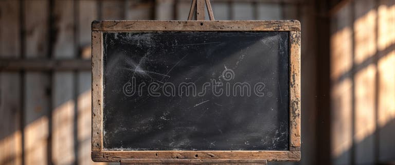 Vintage Rustic Chalkboard Sign for Creative Use. Stock Image - Image of ...