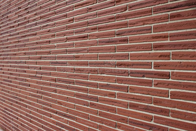 Vintage Rustic Red Color Brick Wall with a 1/3 Offset Brickwork Pattern ...