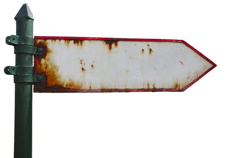 Rusty blank metal sign stock image. Image of grungy - 126865105