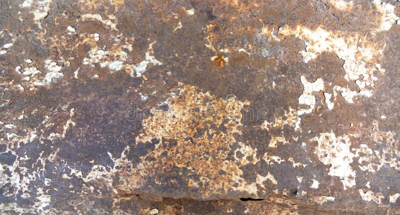 Vintage Rusty Crumpled Sheet Metal with Corrosion Stock Image - Image ...