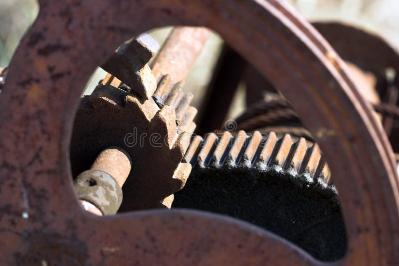 Vintage rusty gear stock image. Image of retro, cogs - 13861573
