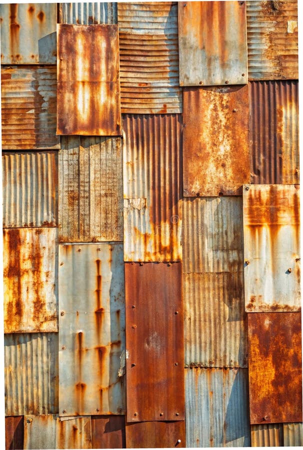 Vintage Rusty Metal Sheet Collage for Banner and 3D Mapping Projects ...