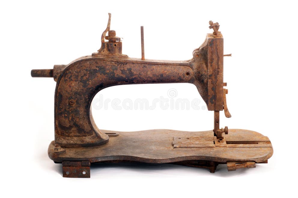 Vintage sewing machine stock photo. Image of retro, worn - 13097702