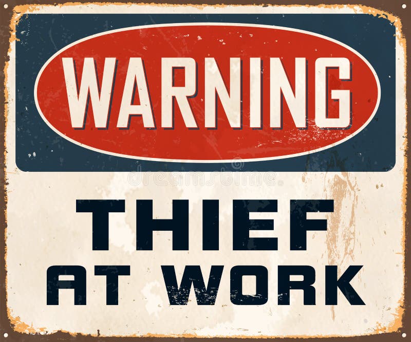 Beware Thief Stock Illustrations – 187 Beware Thief Stock Illustrations ...