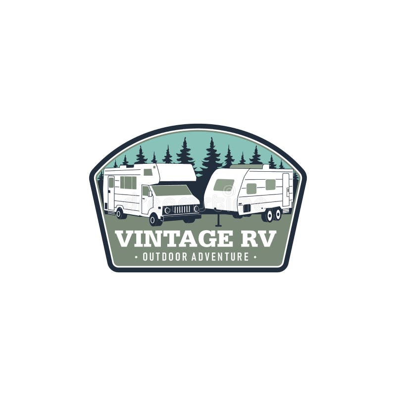 Camper Summer Holiday On A Road Trip Stock Vector Illustration Of