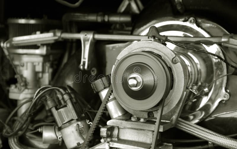 Vintage RV engine stock photo. Image of chrome, energy - 4779168
