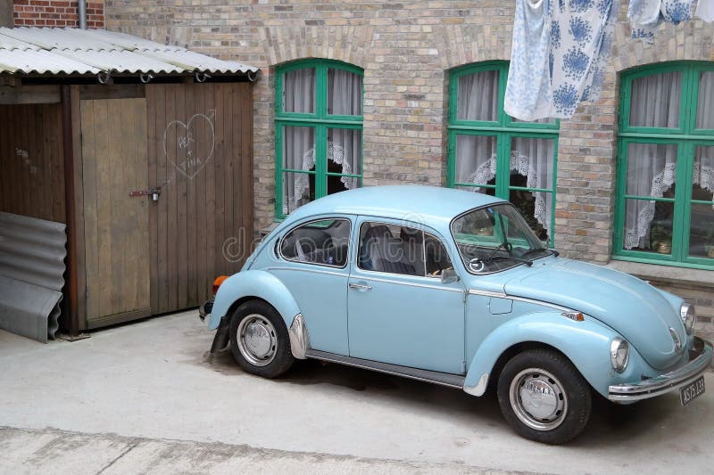 Vintage 70s Beetle Car, with 70s Atmospher Editorial Stock Photo ...