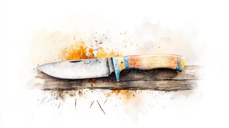 Vintage 1930s Pocket Knife in Rustic Setting with Rich Details and Soft ...