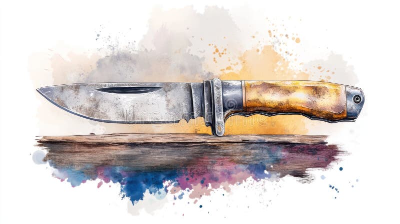 Vintage 1930s Pocket Knife in Rustic Setting with Rich Details and Soft ...