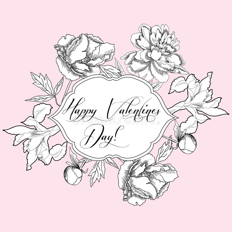 Vintage Saint Valentine Background Stock Vector - Illustration of ...