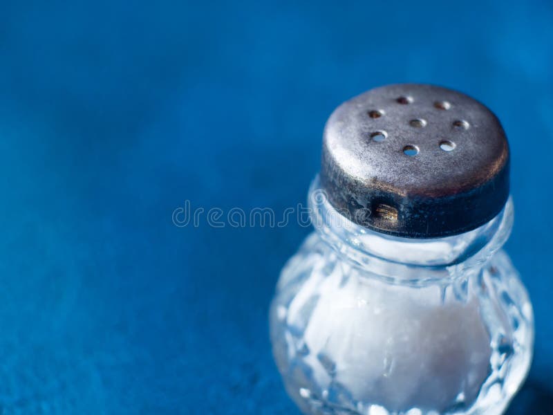 Vintage Salt Bottle Dark Blue Background Macro Stock Photos - Free ...