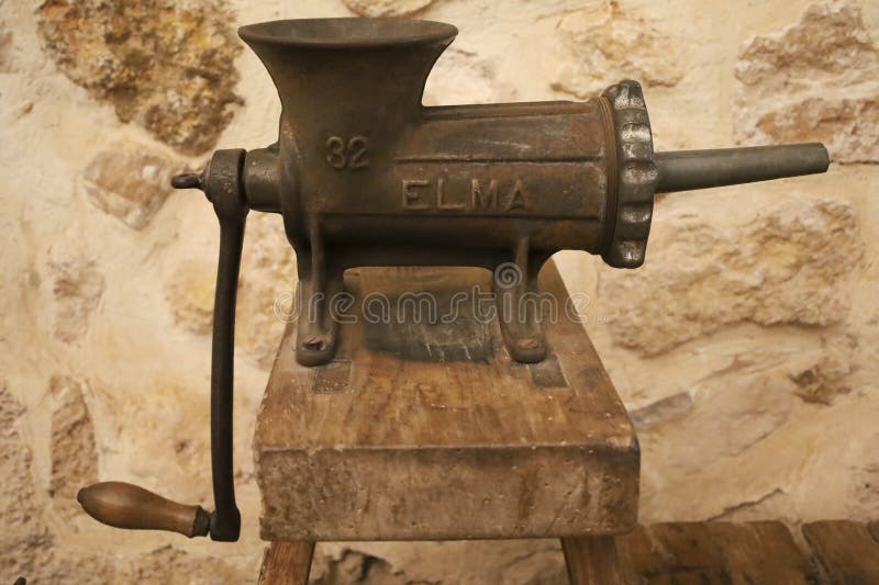 Vintage Sausage Making Machine Editorial Photo - Image of industry ...