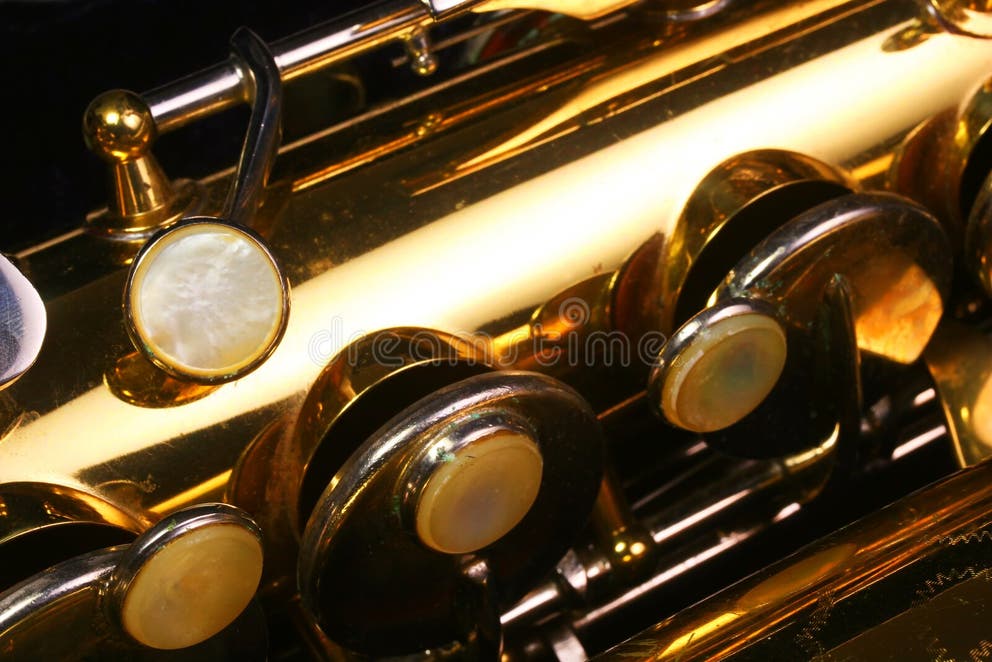 Vintage Saxophone buttons stock image. Image of instrument - 1885739