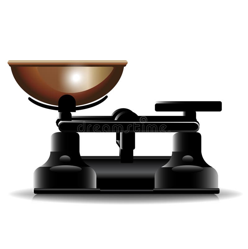 Vintage scale stock vector. Illustration of rusty, grandmother - 22505531