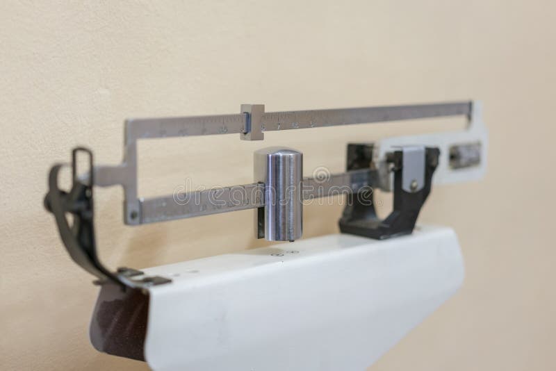 Vintage Scales for Weighing People. Stock Photo - Image of ...