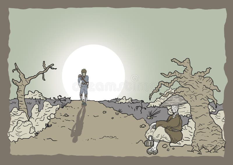 Vintage scene comic stock vector. Illustration of walk - 41364870