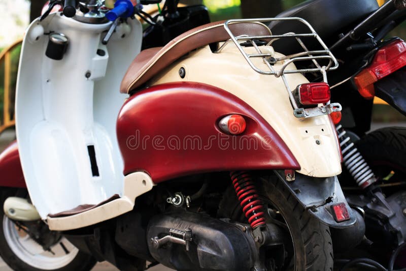 Vintage Scooter stock image. Image of dial, transportation - 344879433