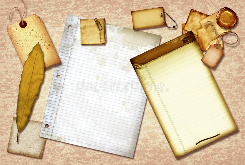 Vintage scrap paper stock illustration. Illustration of rice - 11392935