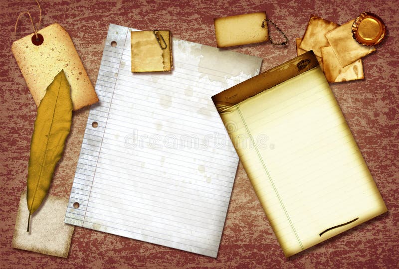 Vintage scrap paper stock photo. Image of antique, scarp - 11393160