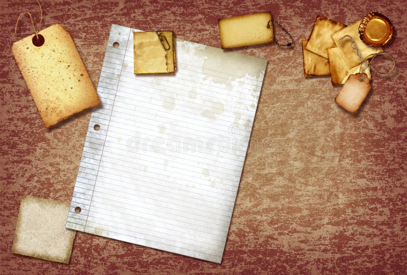 Vintage scrap paper stock photo. Image of scarp, structure - 11393188