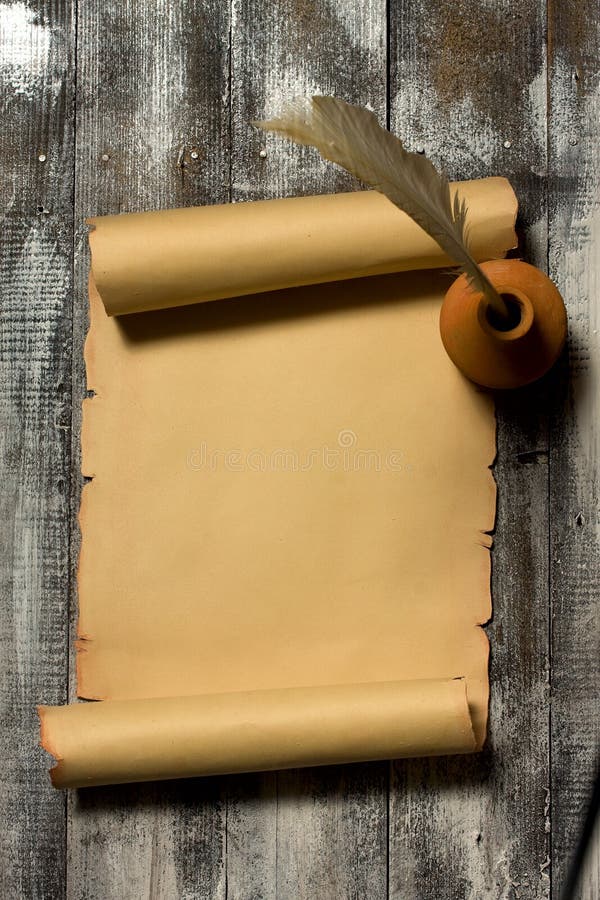 Vintage Scroll stock image. Image of page, brown, document - 56775923