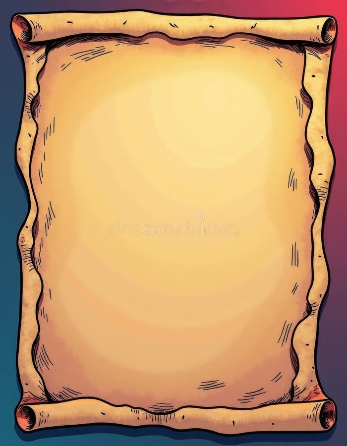 Scroll Border Background Drawing Square Scroll Border PNG Images | PSD