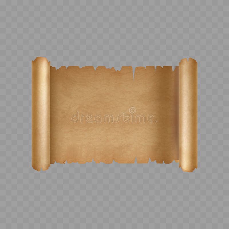 Vintage Scroll Paper Vector Stock Vector - Illustration of scroll ...