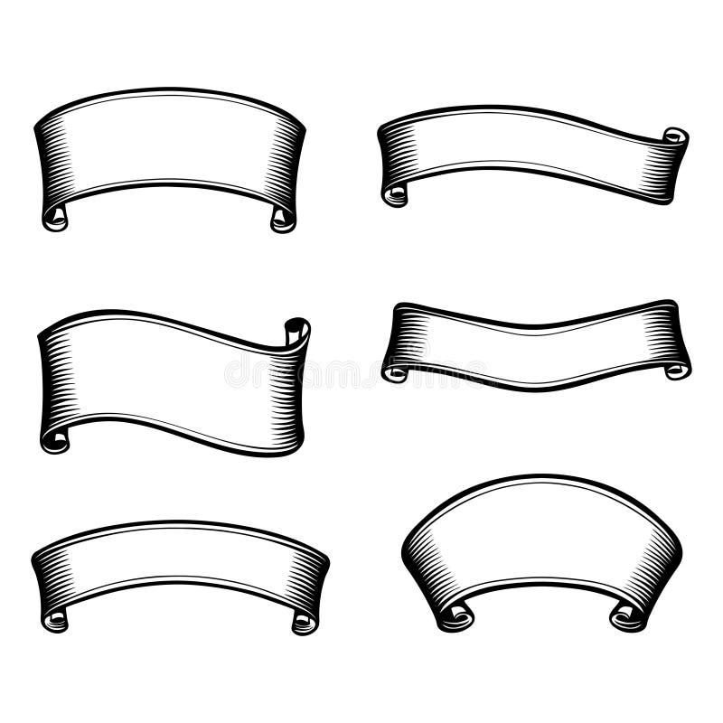 Vintage scrolls stock vector. Illustration of line, baroque - 102157070