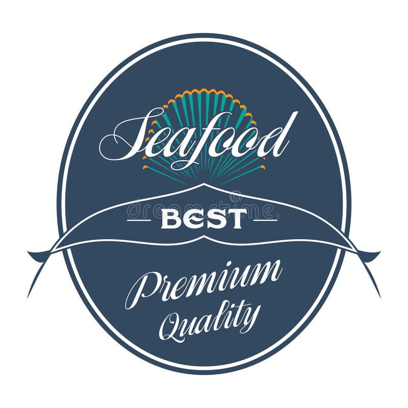 Vintage Seafood Label. Restaurant Menu. Stock Vector - Illustration of ...