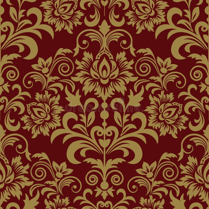 Vintage Seamless Background. Seamless Wallpaper Stock Vector ...