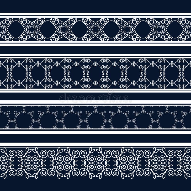 Decorative Patterns stock vector. Illustration of curve - 2527048