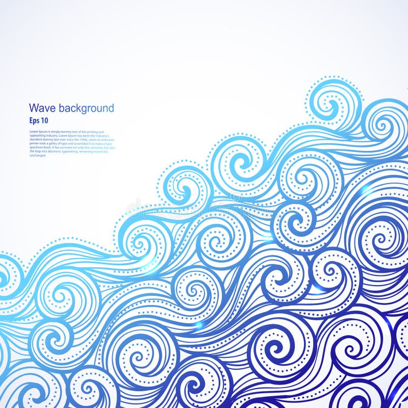 Vintage Seamless with Ethnic Waves Stock Vector - Illustration of ...