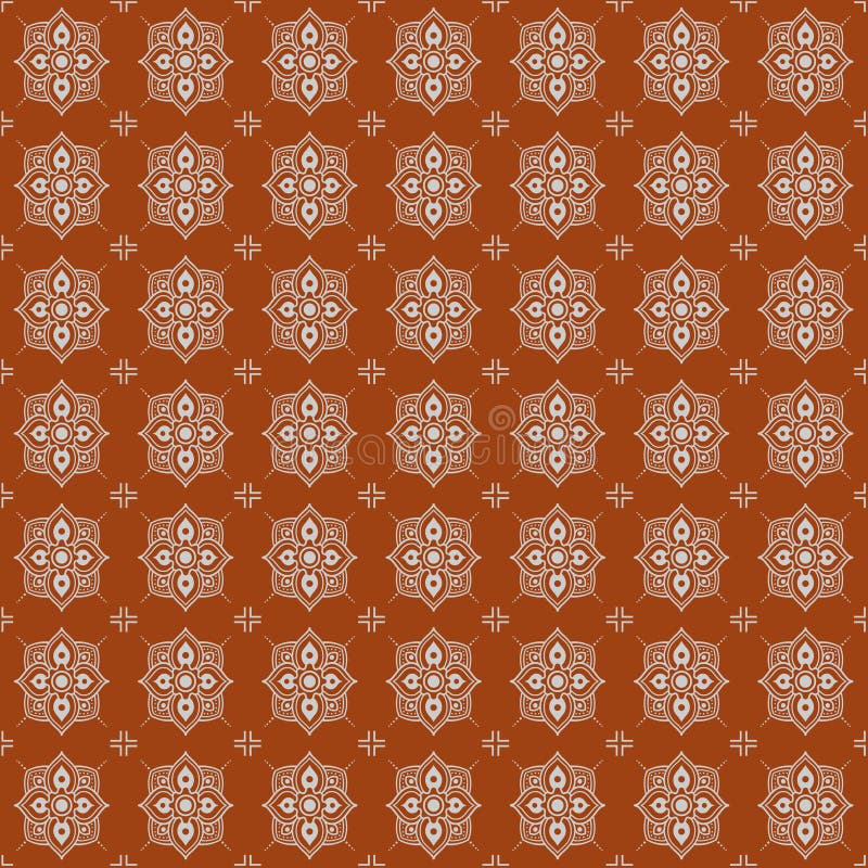 Vintage Seamless Floral Pattern Style Stock Vector - Illustration of ...