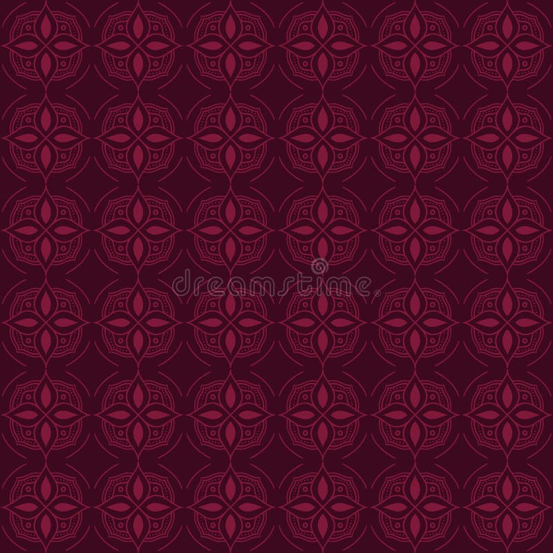 Vintage Seamless Floral Pattern Style Stock Vector - Illustration of ...