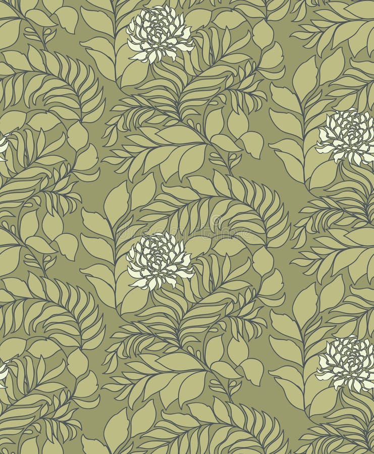Beautiful Seamless Rococo Pattern Stock Vector - Illustration of ...