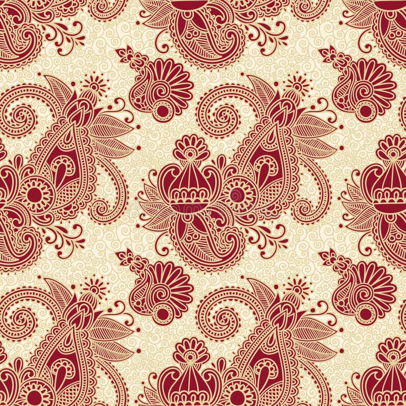 Abstract Seamless Vintage Pattern Stock Vector - Illustration of curve ...