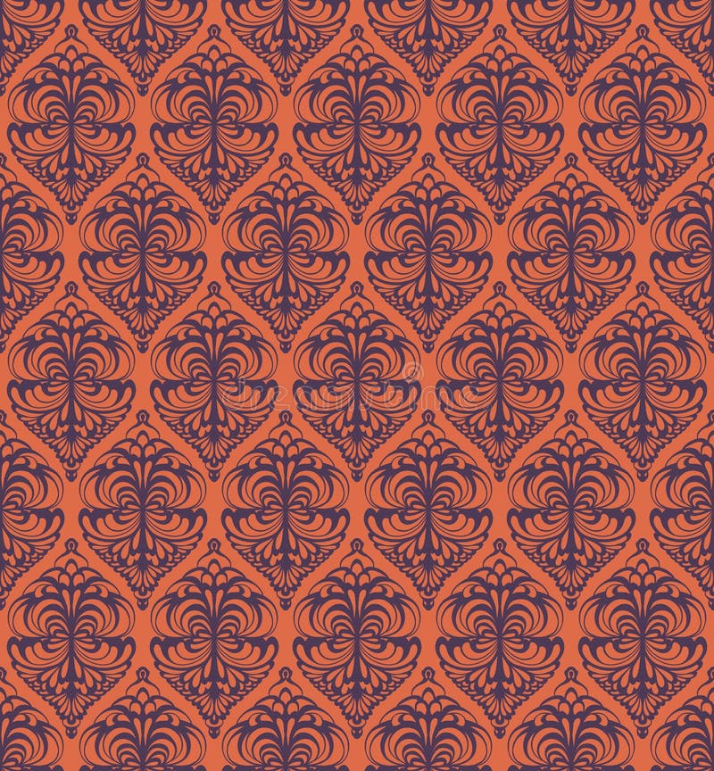 Vintage Seamless Pattern stock vector. Illustration of rococo - 42192401