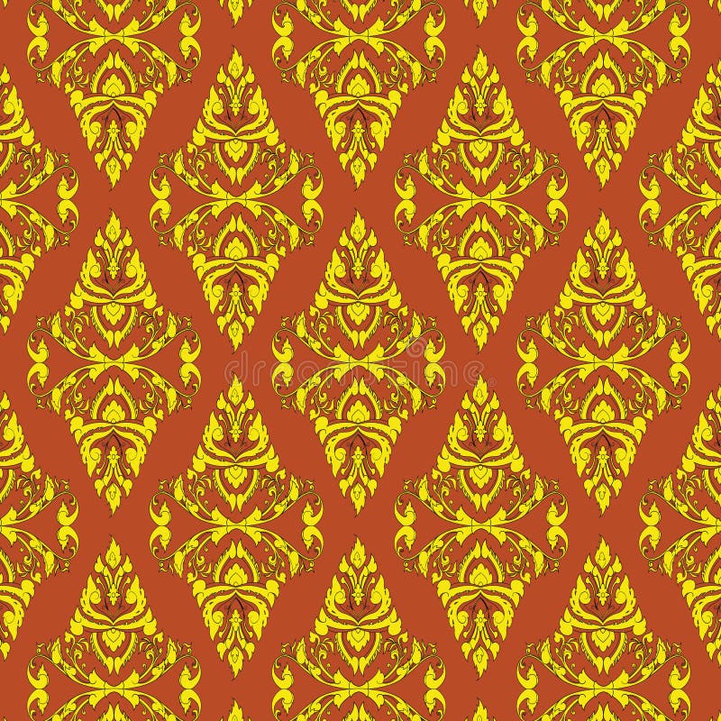 Vintage seamless pattern stock vector. Illustration of decorative ...
