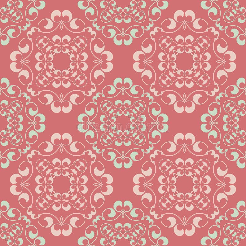 Vintage seamless pattern stock vector. Illustration of leaf - 58266497